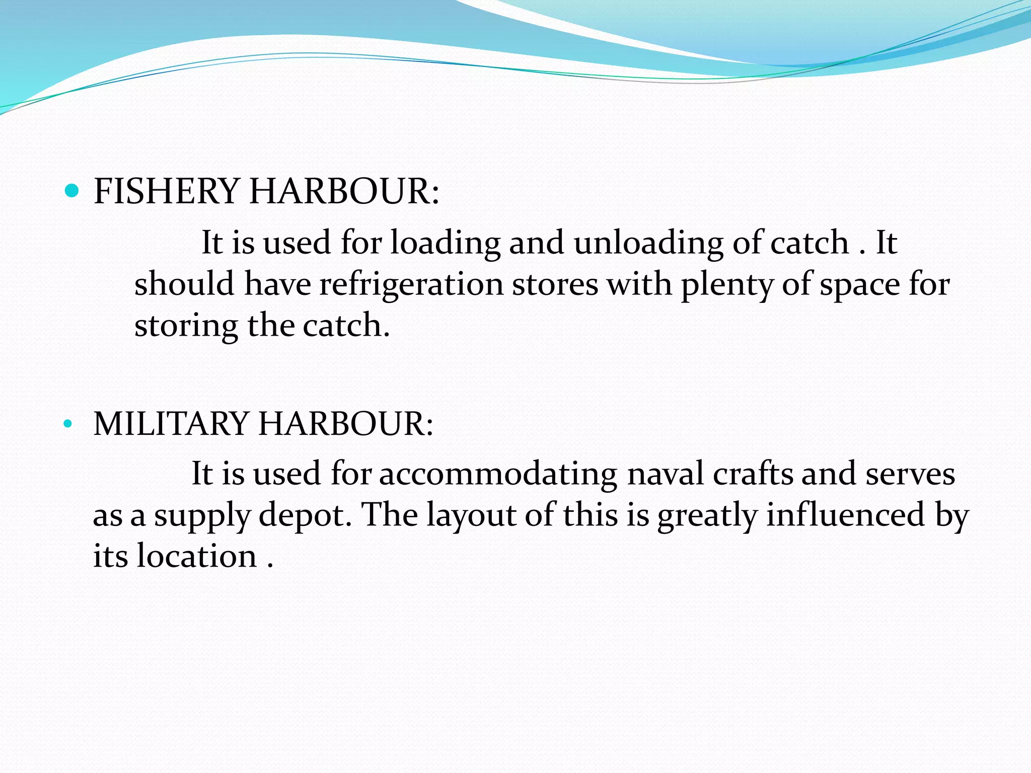 Harbours and docks | PPTX