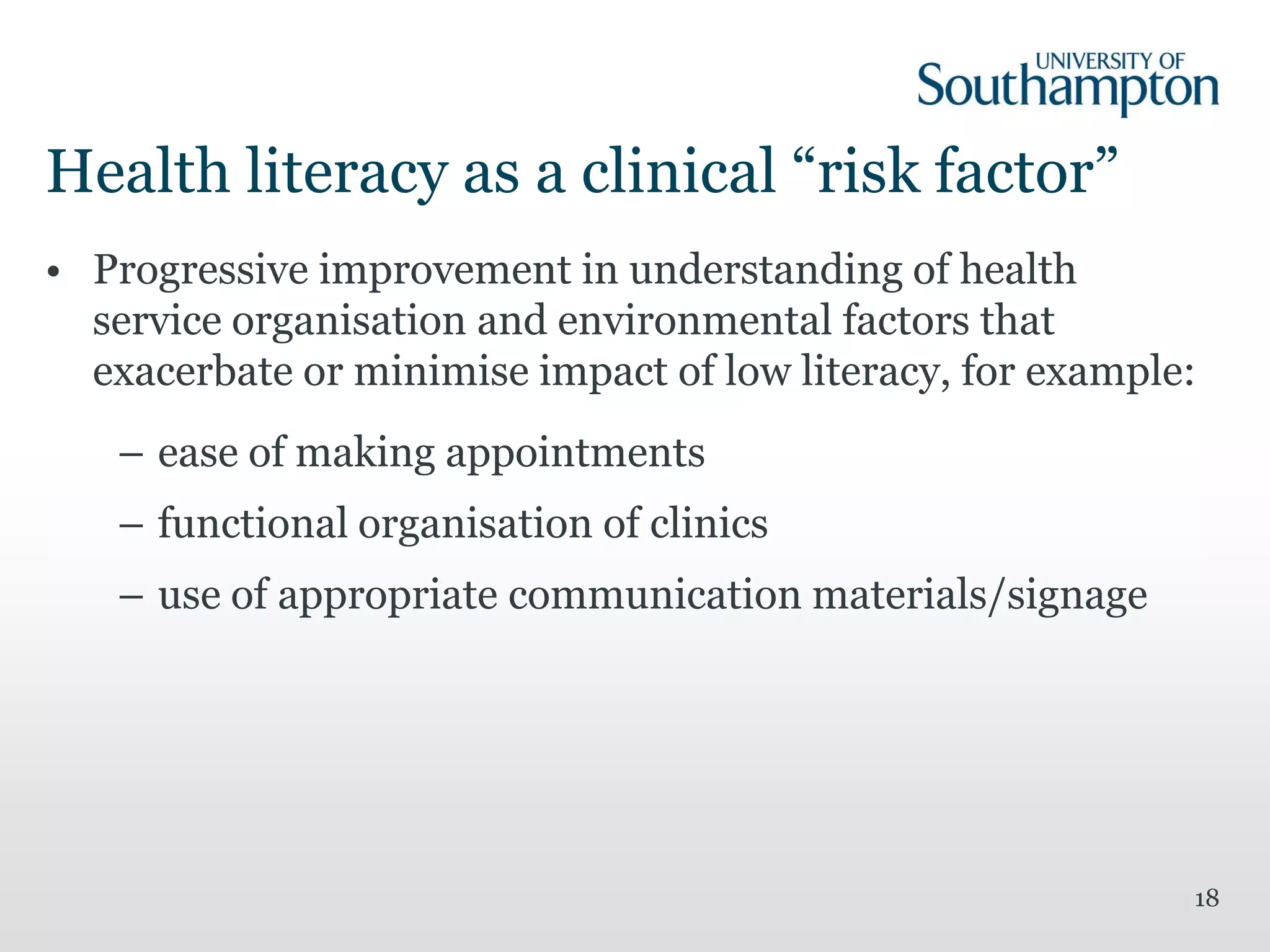 Don Nutbeam | The evolving concept of health literacy | PDF