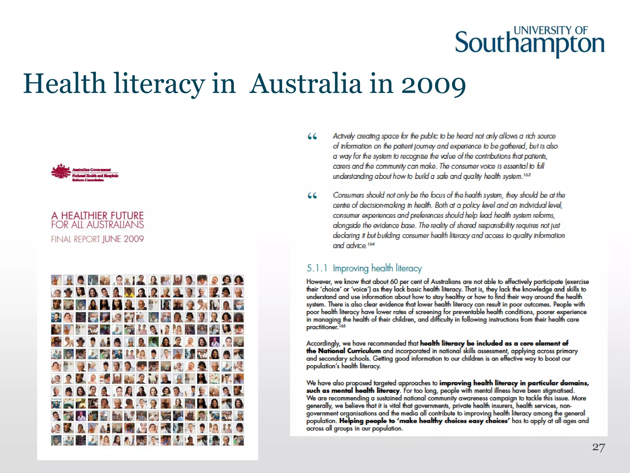 Don Nutbeam | The evolving concept of health literacy | PDF