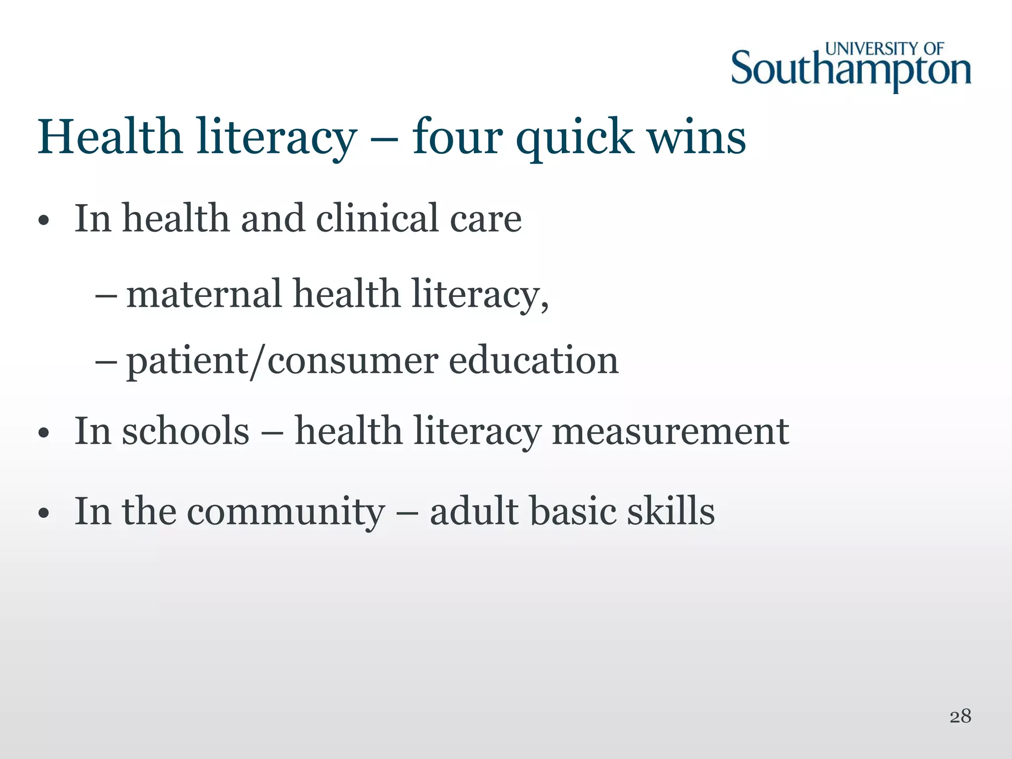 Don Nutbeam | The evolving concept of health literacy | PDF