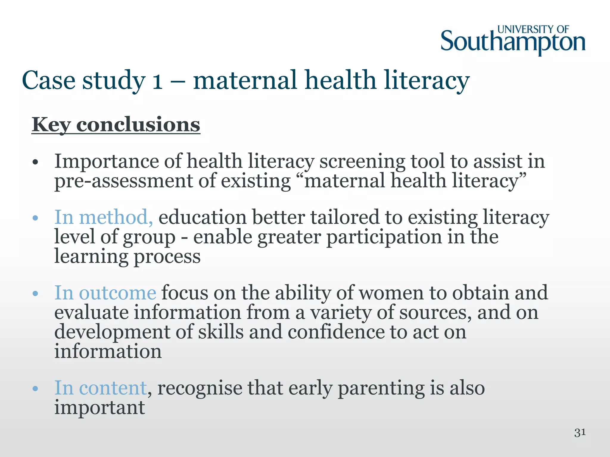 Don Nutbeam | The evolving concept of health literacy | PDF