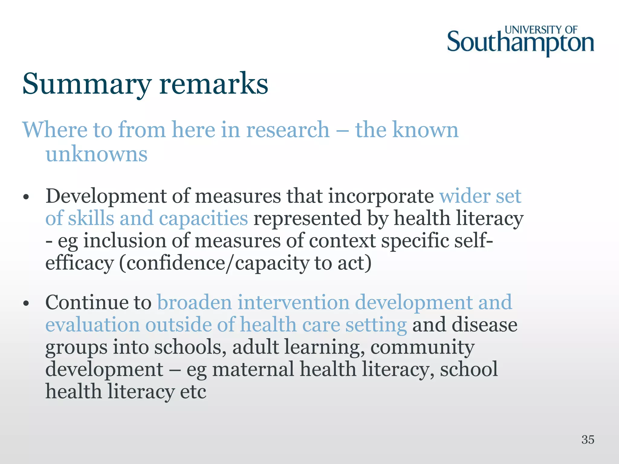 Don Nutbeam | The evolving concept of health literacy | PDF