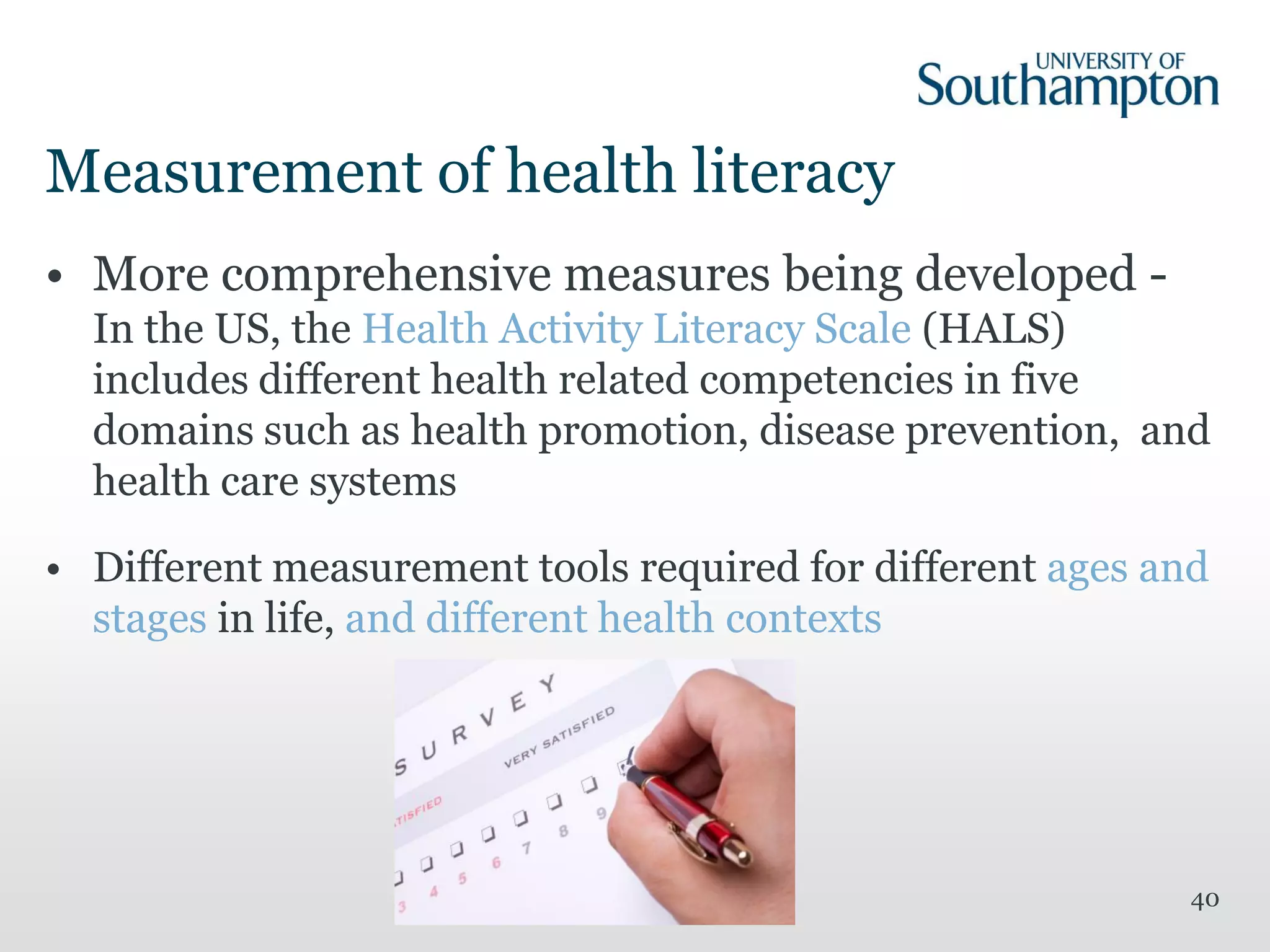 Don Nutbeam | The evolving concept of health literacy | PDF