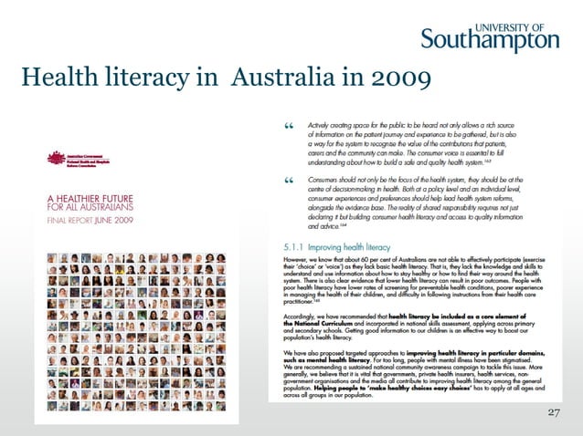 Don Nutbeam | The evolving concept of health literacy | PDF
