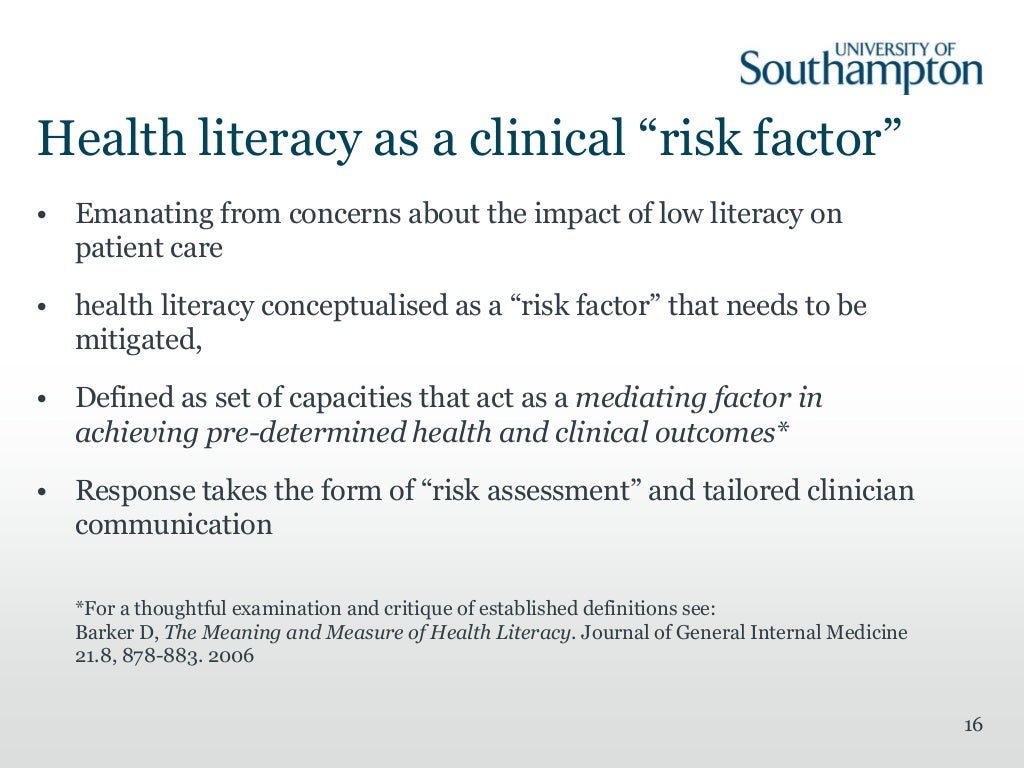 Don Nutbeam | The evolving concept of health literacy