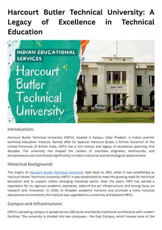 Harcourt Butler Technical University A Legacy of Excellence in Technical Education.pdf ...