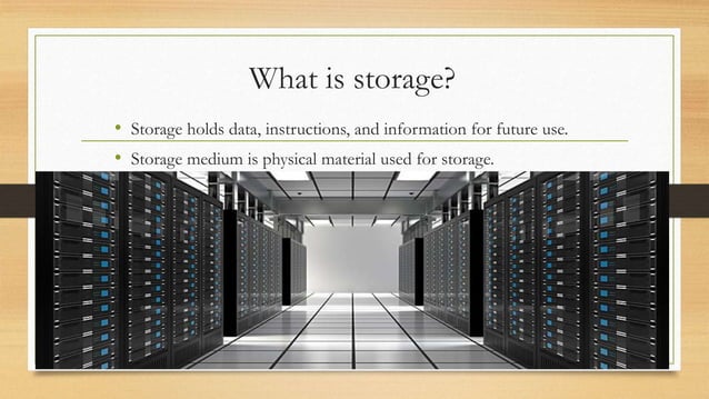 Storage (Hard disk drive) | PPTX | Computer Peripherals | Computing