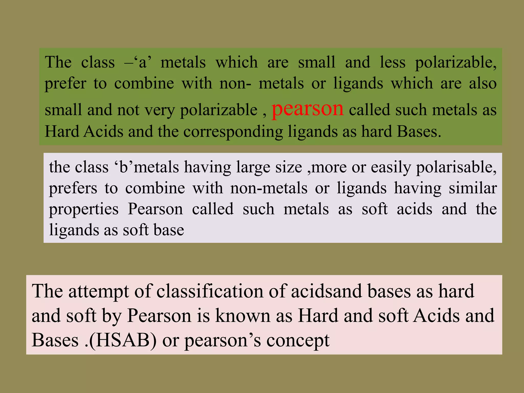 Hard soft acid-base theory | PPTX