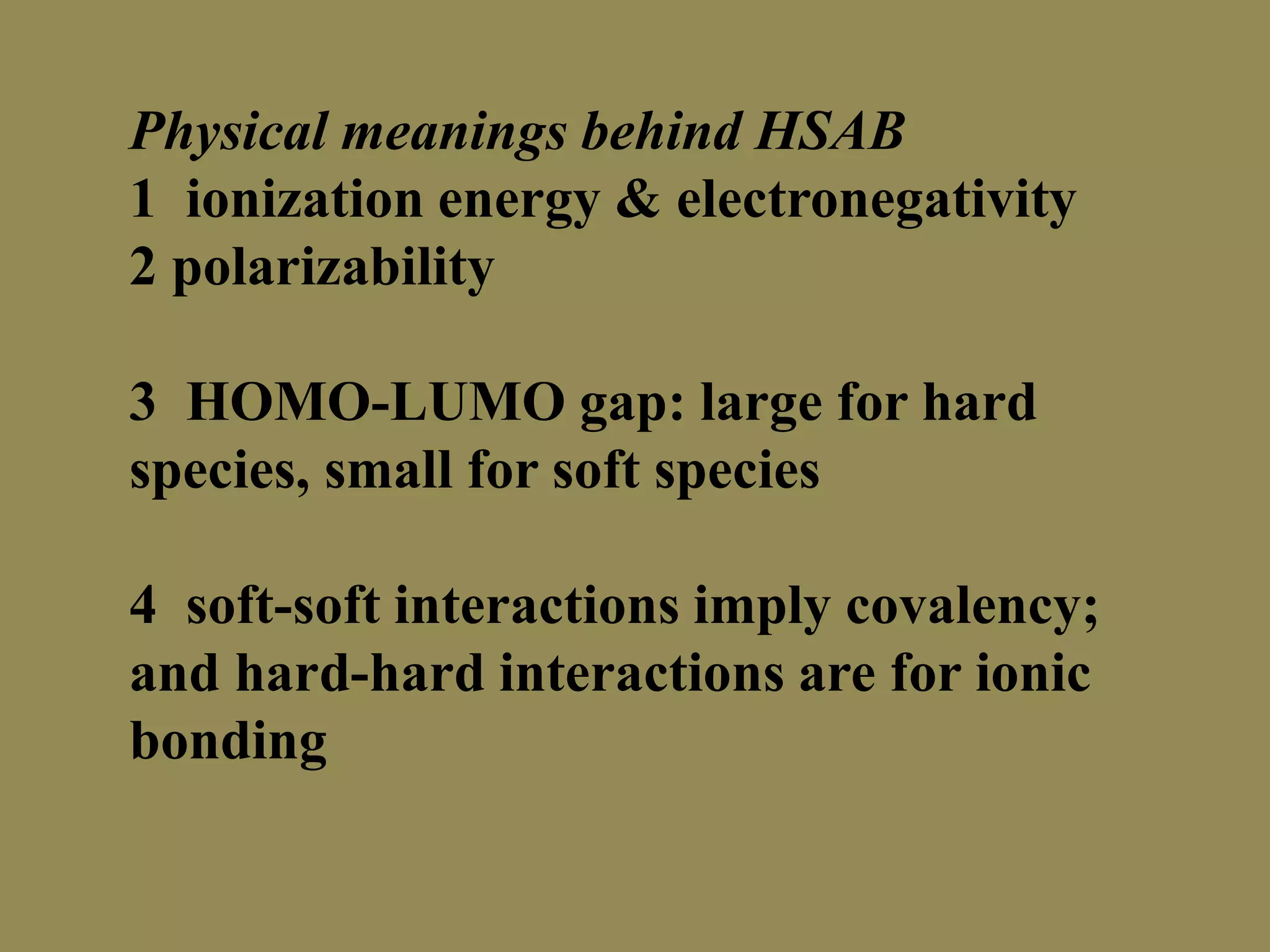 Hard soft acid-base theory | PPTX