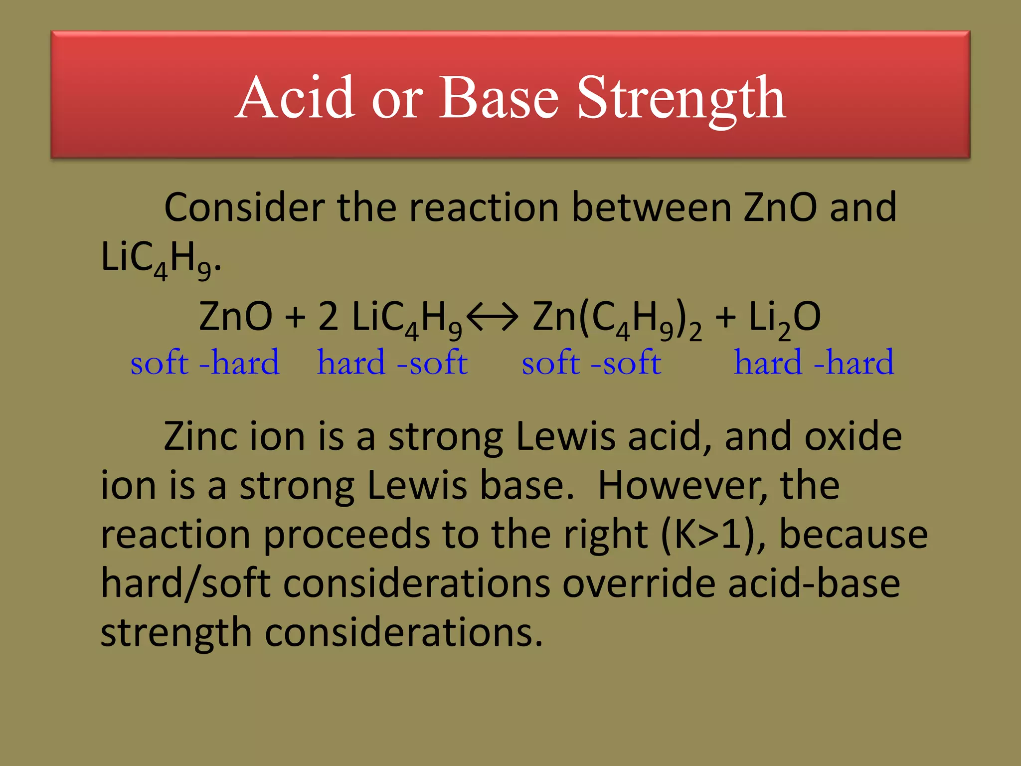 Hard soft acid-base theory | PPTX