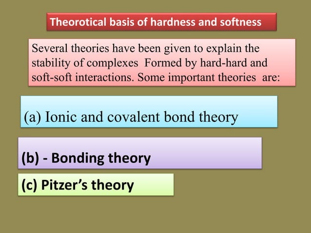 Hard soft acid-base theory | PPTX | Chemistry | Science