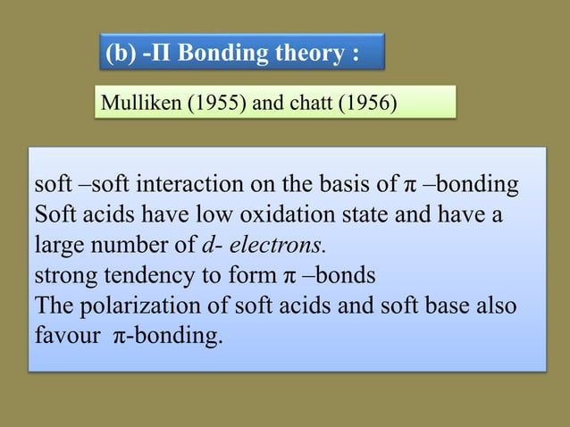 Hard soft acid-base theory | PPTX | Chemistry | Science