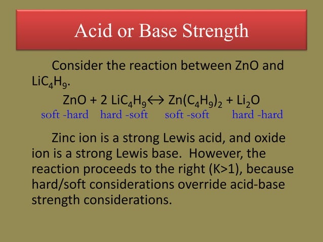 Hard soft acid-base theory | PPTX | Chemistry | Science
