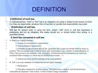 Hard and soft law copy | PPT