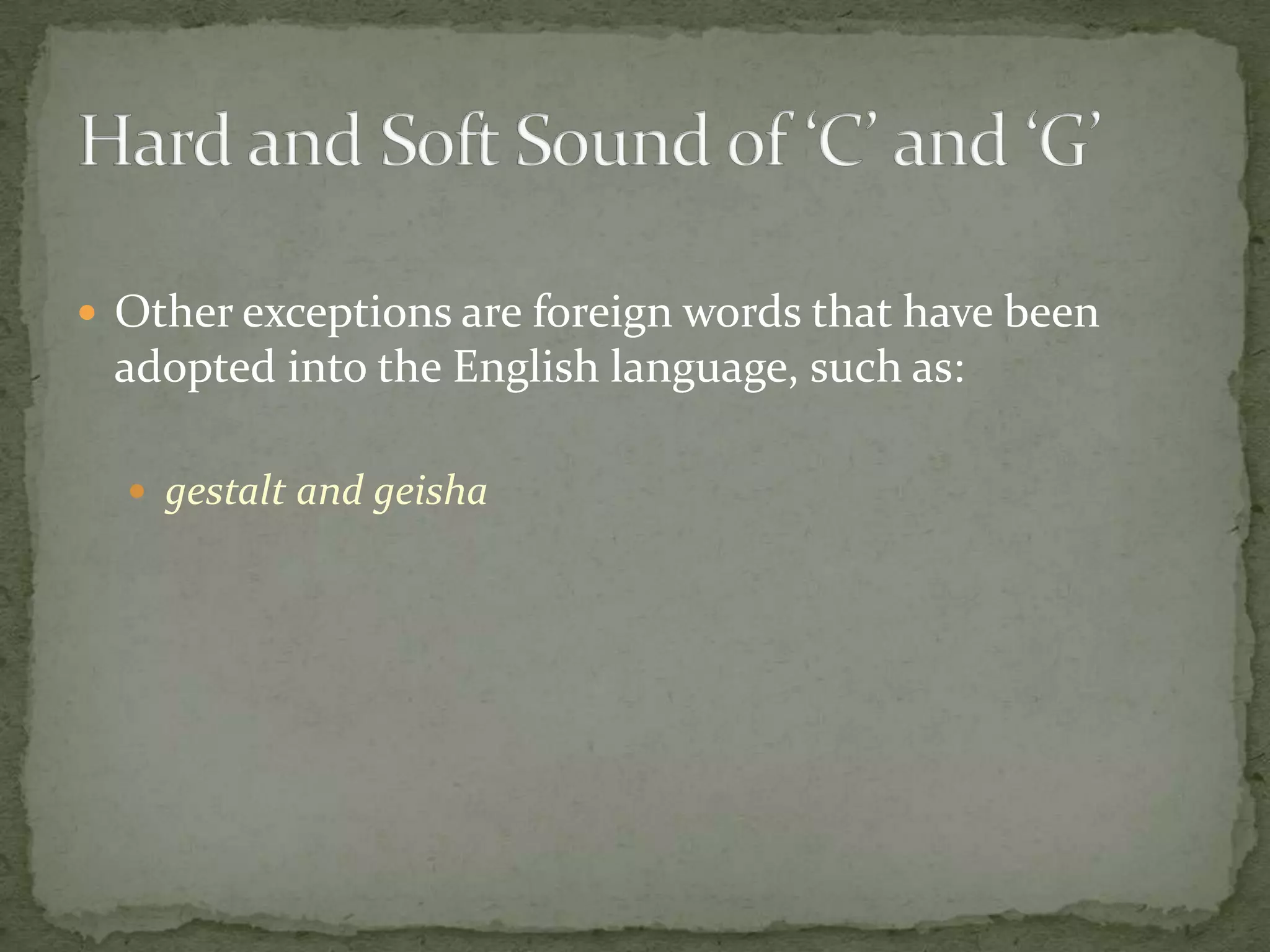 Hard and soft sounds of ‘c’ and 'g' | PPTX