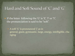 Hard and soft sounds of ‘c’ and 'g' | PPTX