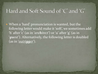 Hard and soft sounds of ‘c’ and 'g' | PPTX