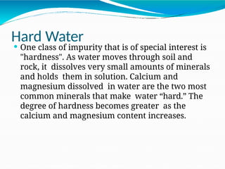 Hard and Soft Water PowerPoint Presentation | PPT
