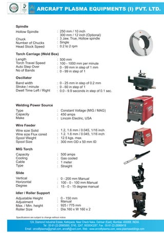 Hard banding machine | PDF