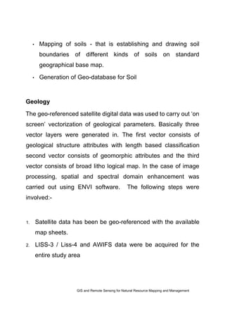 GIS and Remote Sensing | PDF