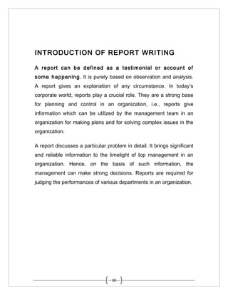 Hard copy of report writing | DOC