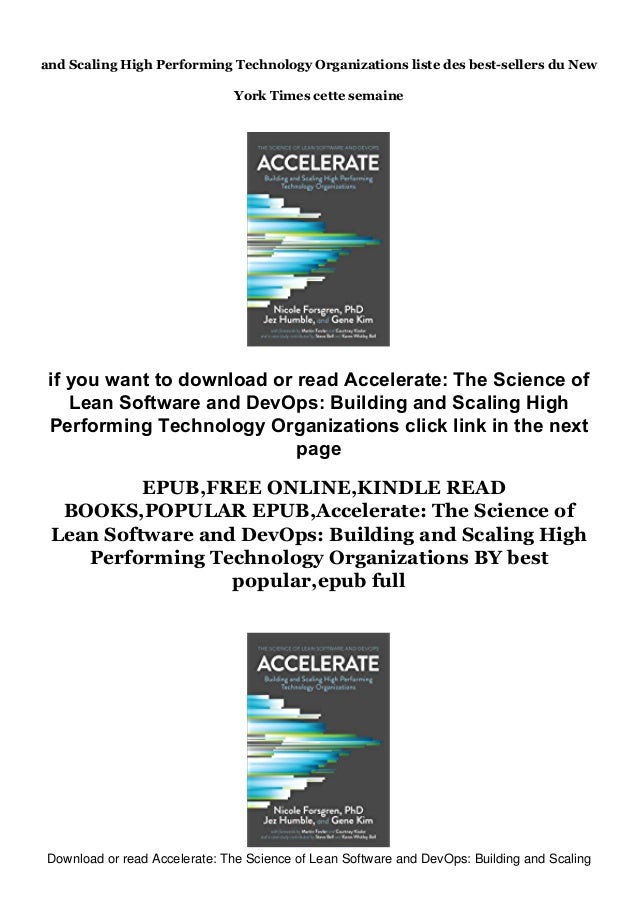 Hardcover Accelerate The Science Of Lean Software And Devops Building And Scaling High