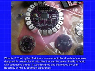 Hard curves, soft electronics - code, tech & textiles | PPTX