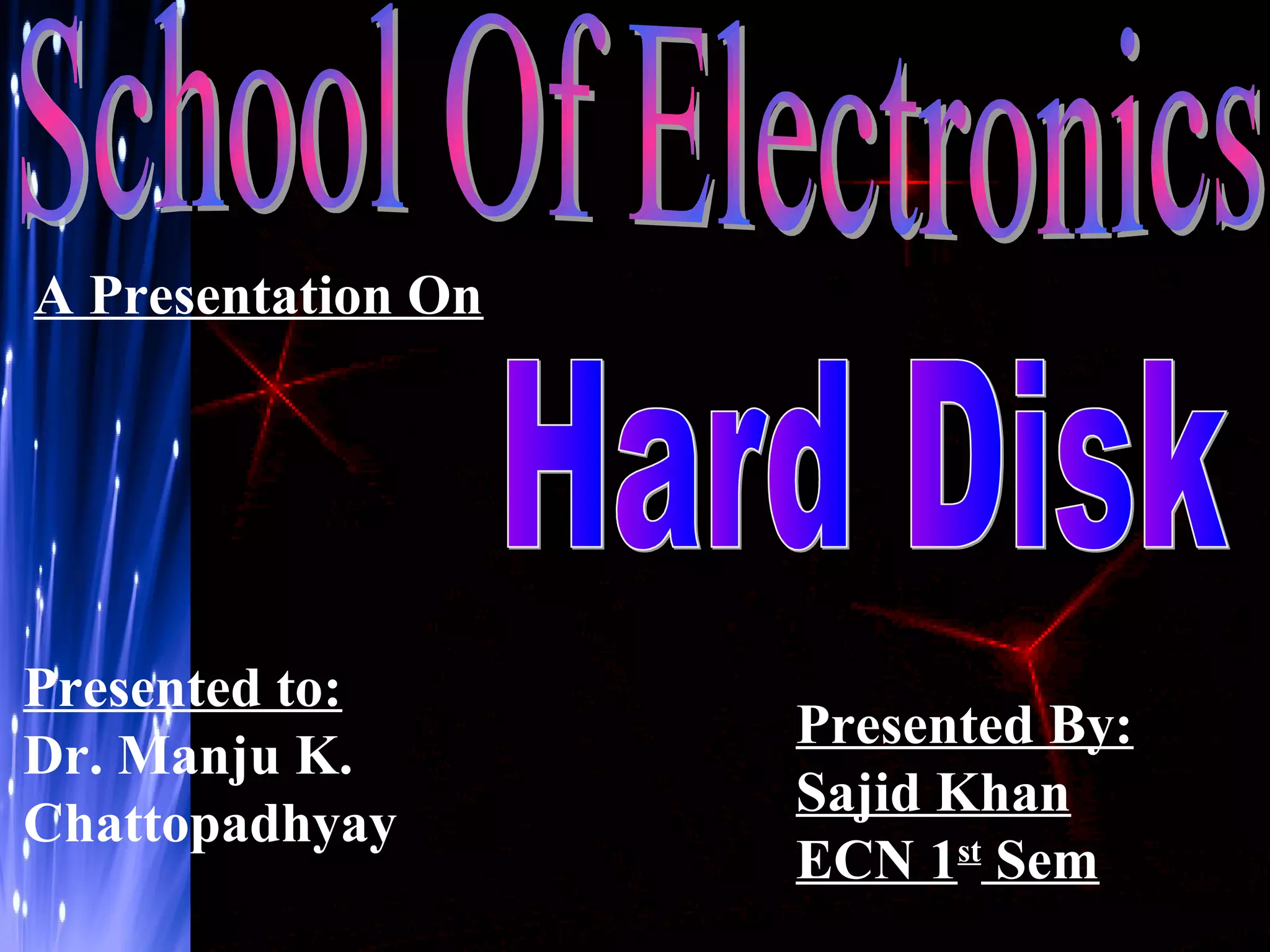 Hard disk | PPT