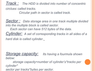 Hard Disk Componets | PPT