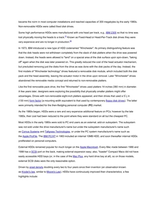 Hard disk drive | DOCX