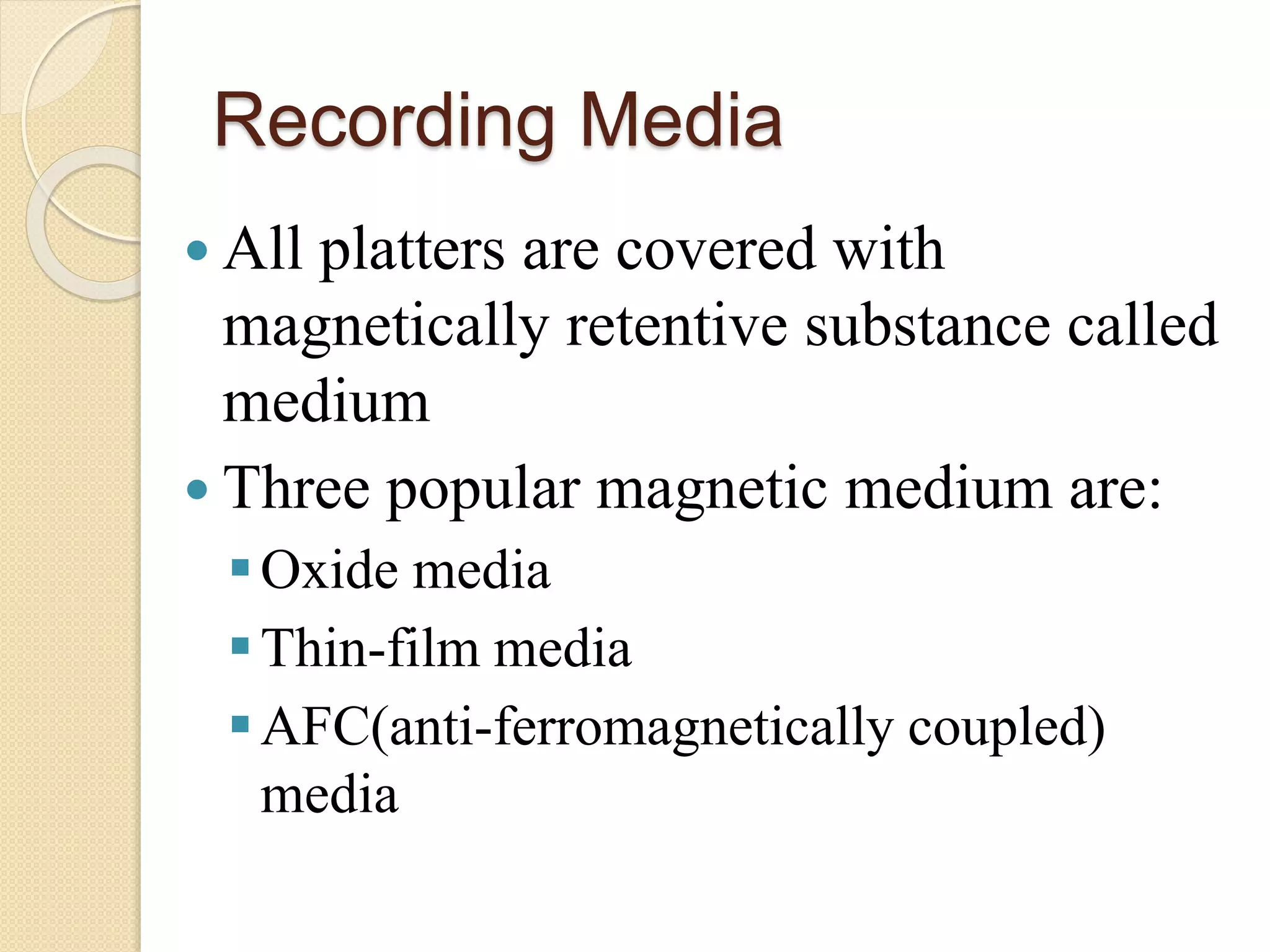 Hard disk drive components | PPTX