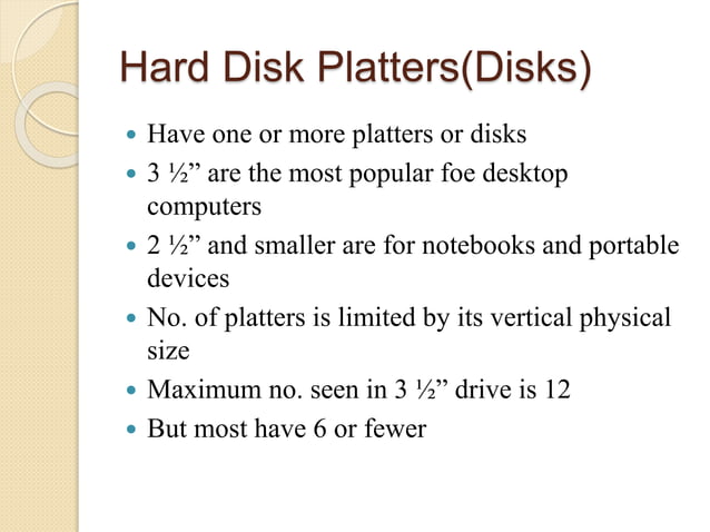 Hard disk drive components | PPTX