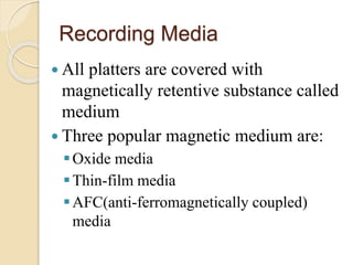 Hard disk drive components | PPTX