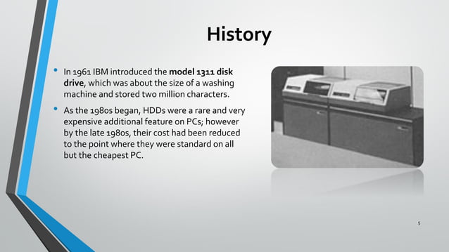 Hard disk drive | PPT