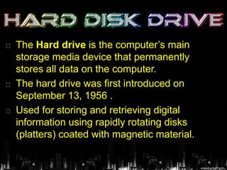 Hard Disk Drive | PPTX