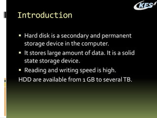 Hard disk drives | PPT
