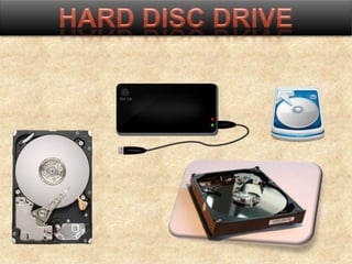 Hard disk & Optical disk (college group project) | PPTX