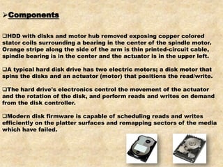 Hard disk & Optical disk (college group project) | PPT