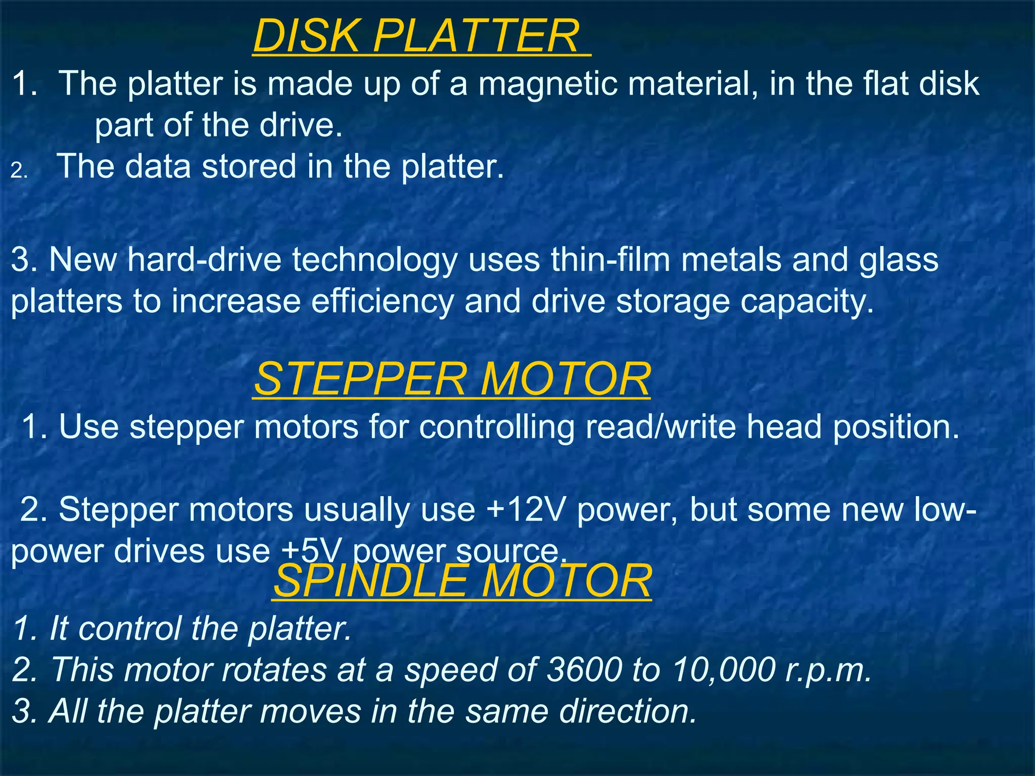 It is a data storage device in a computer. | PPT