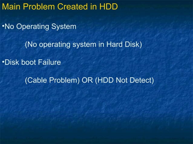 Hard disk PPT | PPT | Operating Systems | Computer Software and Applications
