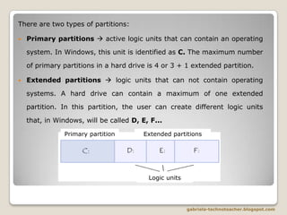 Hard drive partitions | PPSX