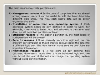 Hard drive partitions | PPSX