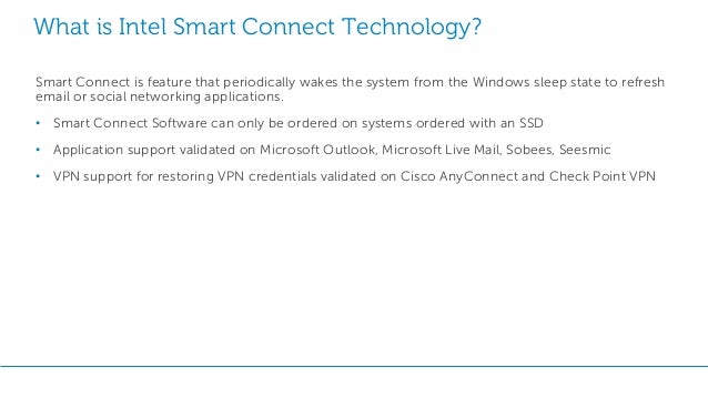 Intel smart connect technology support - cvgera