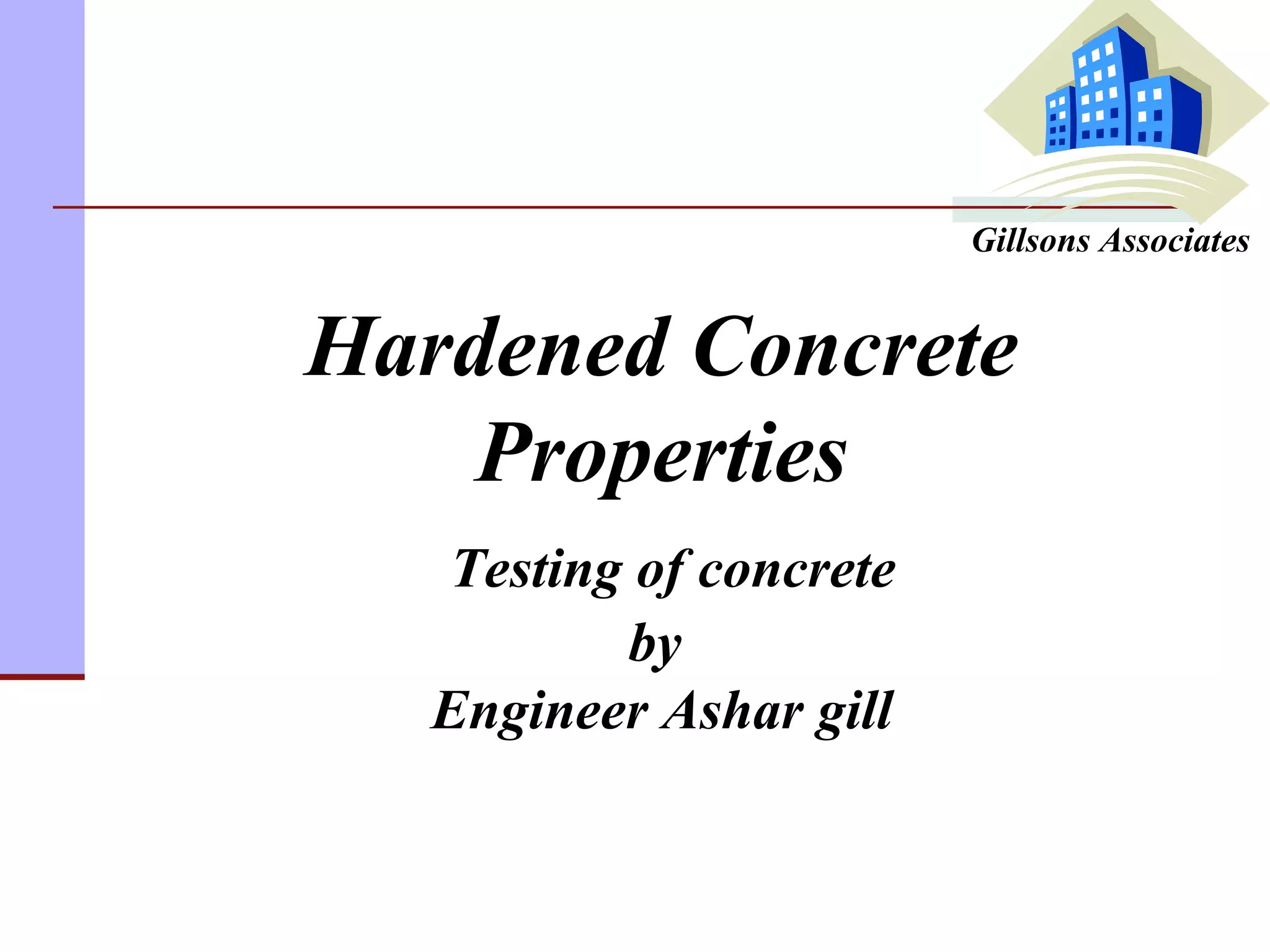 Hardened concrete testing | PPT