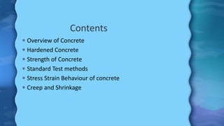 Hardened concrete | PPTX