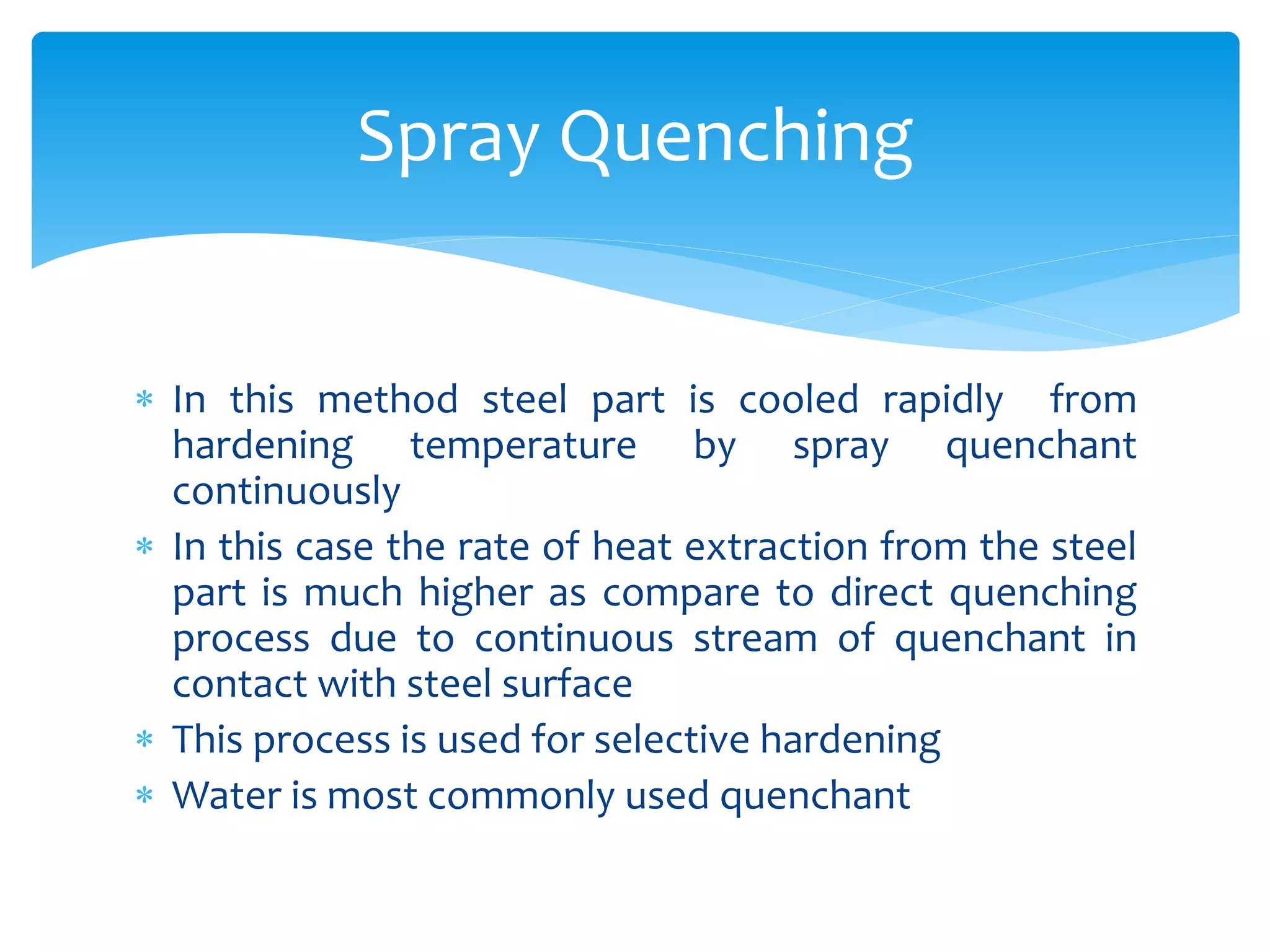 Hardening (Heat treatment) Quenching | PPTX