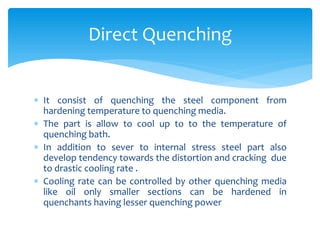 Hardening (Heat treatment) Quenching | PPTX