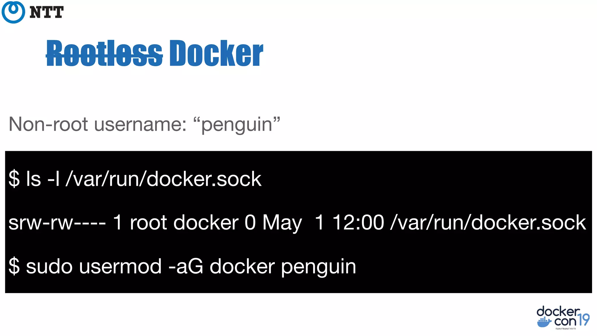 Dockercon 2019 Hardening Docker Daemon With Rootless Mode Ppt