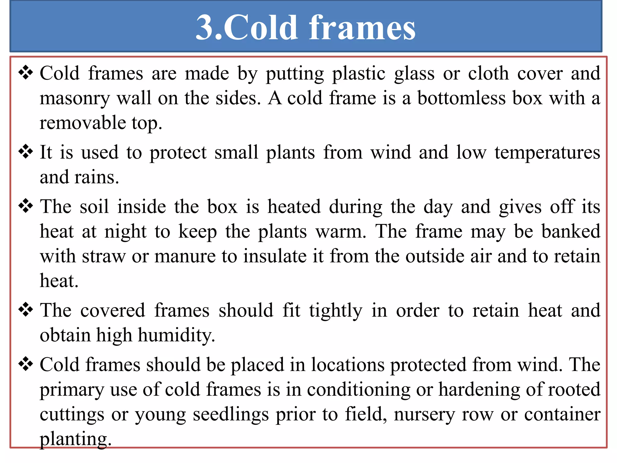 Hardening, packaging & transport of micropropagules and construction of ...