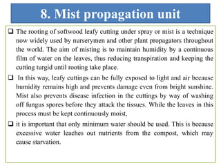 Hardening, packaging & transport of micropropagules and construction of ...